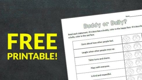 To Delete: Free Printable: Buddy or Bully? Worksheet - We Are Teachers