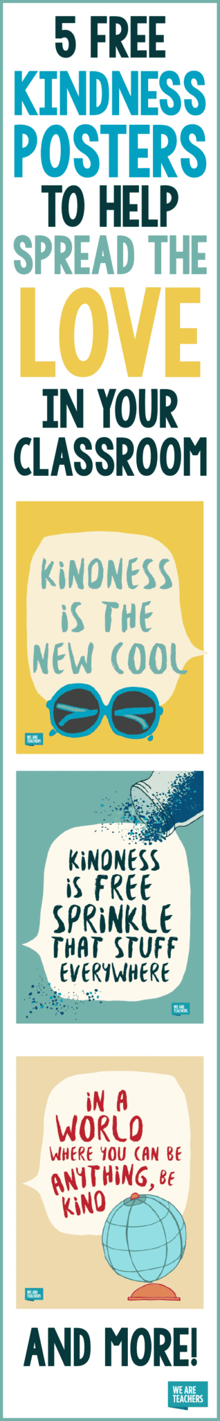 Kindness Posters: Free Downloads for the Classroom - WeAreTeachers