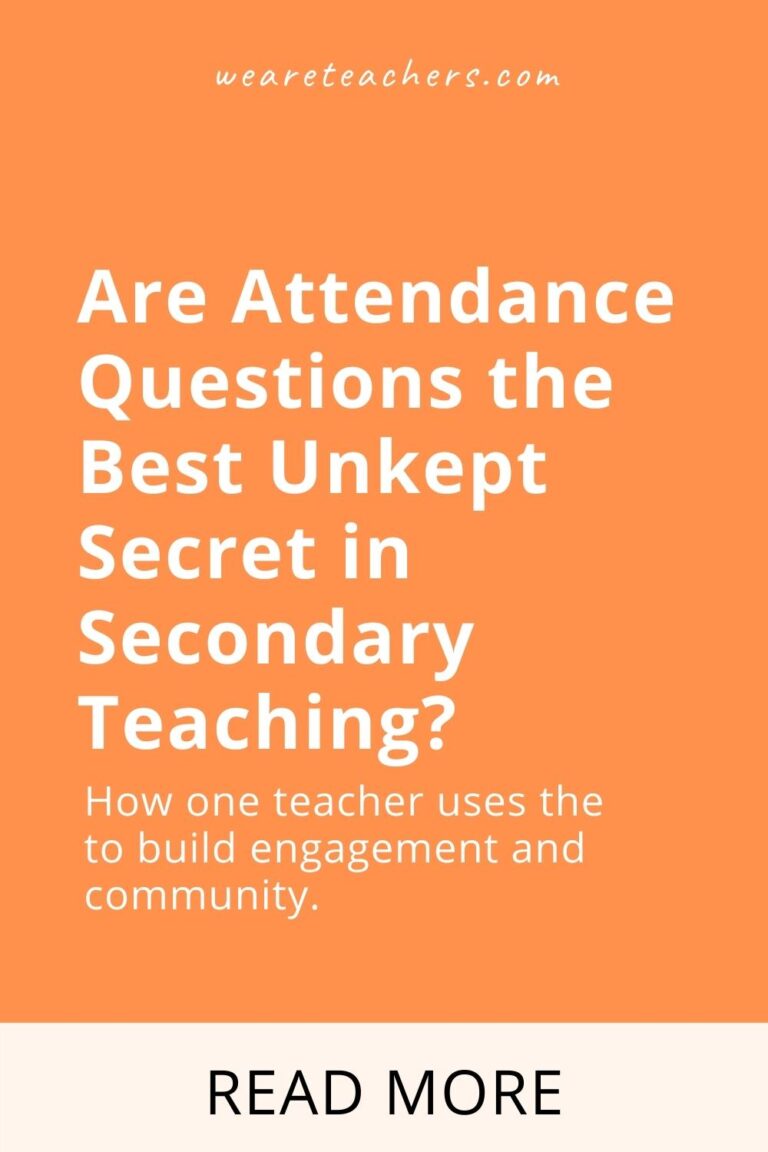 Are Attendance Questions the Best Secondary Teaching Secret?