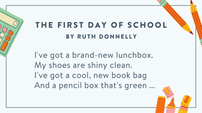 36 Back to School Poems for Every Student - We Are Teachers