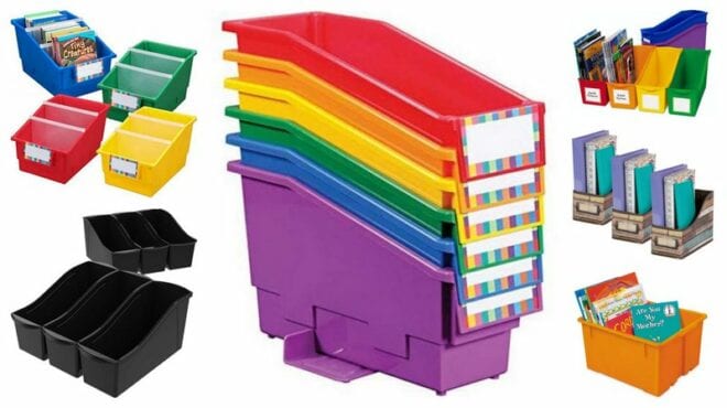 14 Best Book Bins For Classroom Libraries and Student Organization