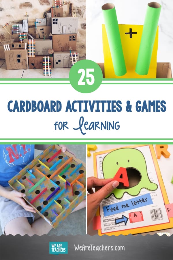 25 Inventive Cardboard Activities and Games for Learning