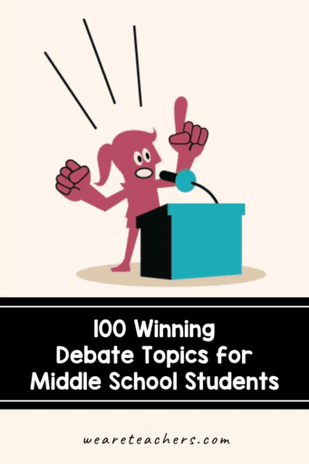 100 Winning Debate Topics for Middle School Students