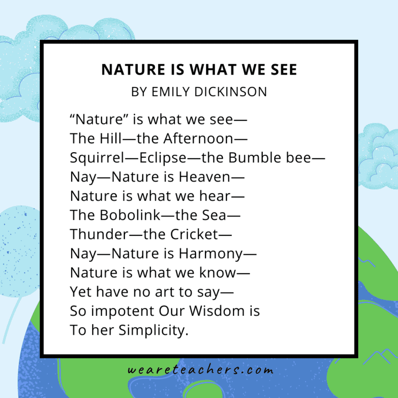 Earth Day Poems for Kids of All Ages and Grade Levels