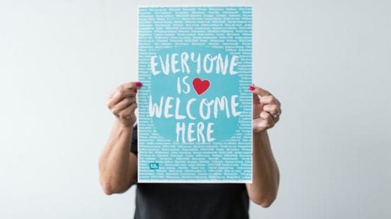 Everyone is Welcome Here: Download This Free Poster