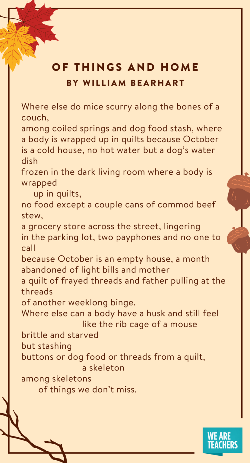 33 Cozy Fall Poems for Students of All Ages - We Are Teachers