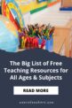 Best Free Teaching Resources for all Ages and Subjects
