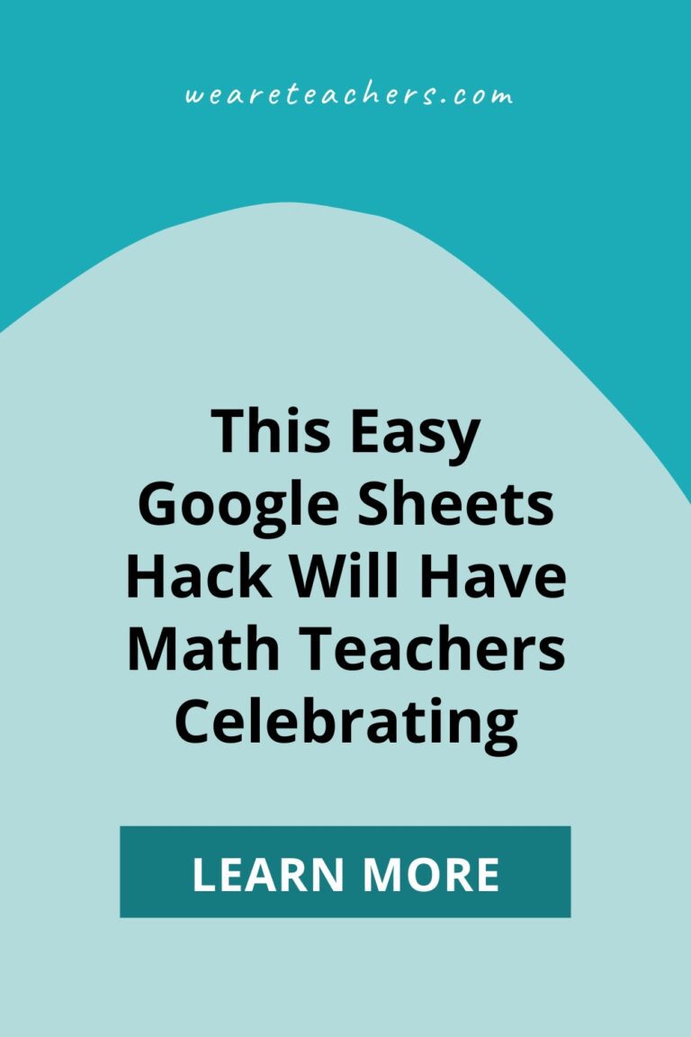 This Google Sheets Hack Will Have Math Teachers Celebrating