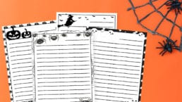 Get Free Halloween Writing Paper + 20 Spooky Writing Prompts