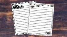 Get Free Halloween Writing Paper + 20 Spooky Writing Prompts