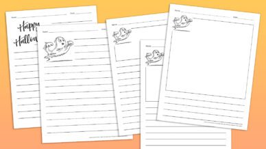 Get Free Halloween Writing Paper + 20 Spooky Writing Prompts