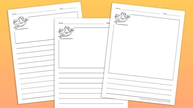 Get Free Halloween Writing Paper + 20 Spooky Writing Prompts