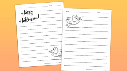 Get Free Halloween Writing Paper + 20 Spooky Writing Prompts