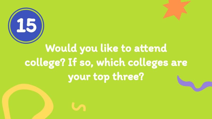 50 Questions To Ask Middle and High School Students To Check in