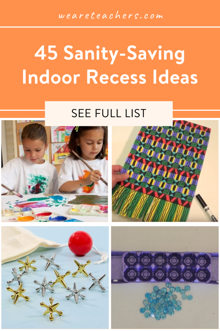 45 Sanity-Saving Indoor Recess Ideas for Teachers