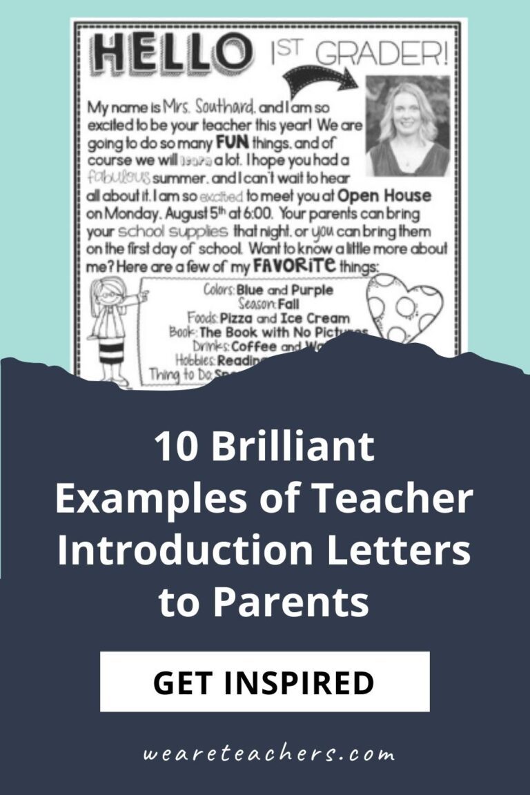 Teacher Introduction Letter to Parents Examples