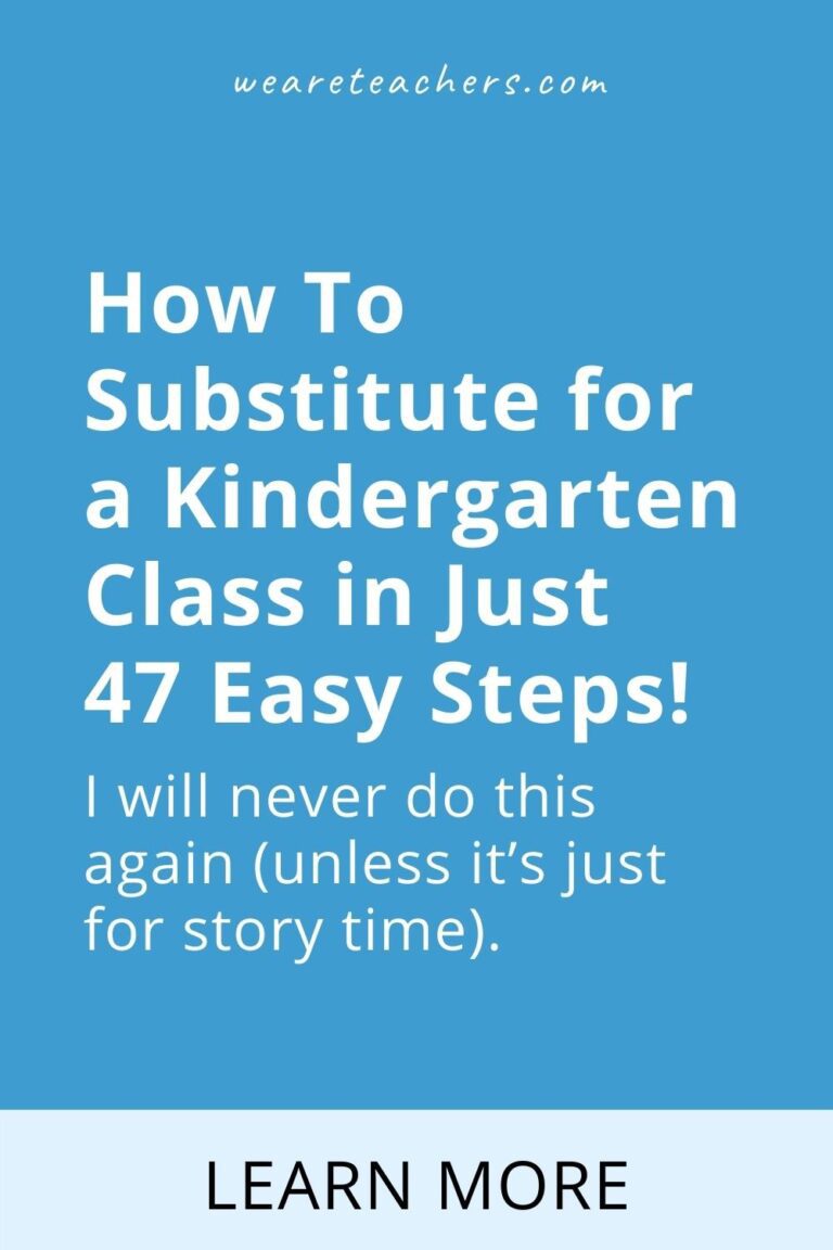How To Substitute for a Kindergarten Class in 47 Easy Steps!