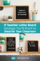 Teacher Letter Board Sayings You'll Want to Steal for Your Classroom