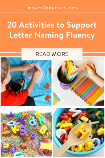 20 Activities to Support Letter Naming Fluency - We Are Teachers