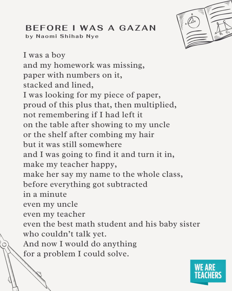 38 Math Poems for Students in All Grade Levels - We Are Teachers