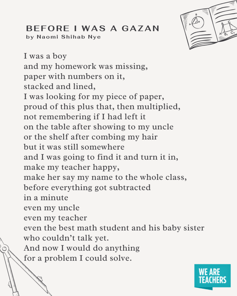 38 Math Poems for Students in All Grade Levels - We Are Teachers