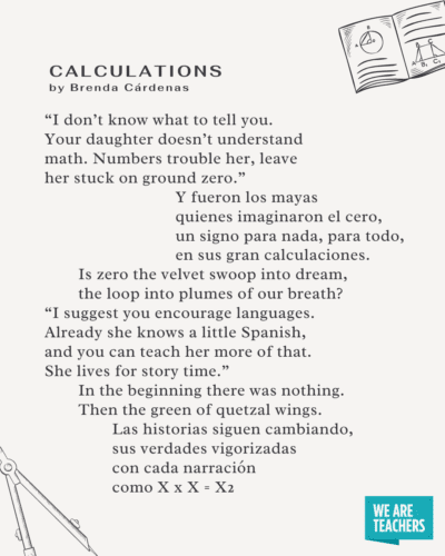 38 Math Poems for Students in All Grade Levels - We Are Teachers