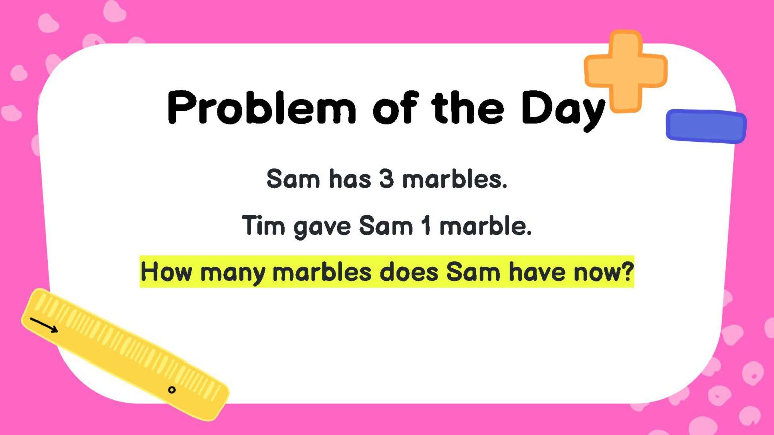 Check Out These 50 Kindergarten Math Word Problems of the Day