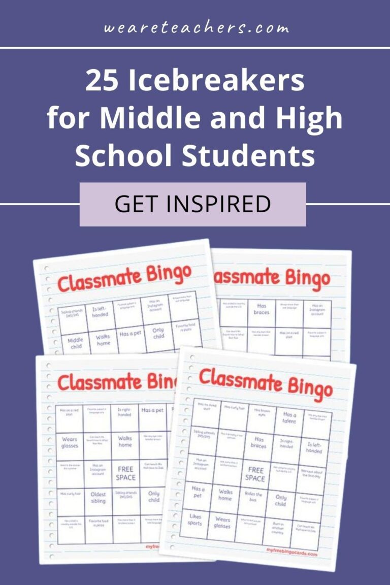 25 High School and Middle School Icebreakers That Actually Work