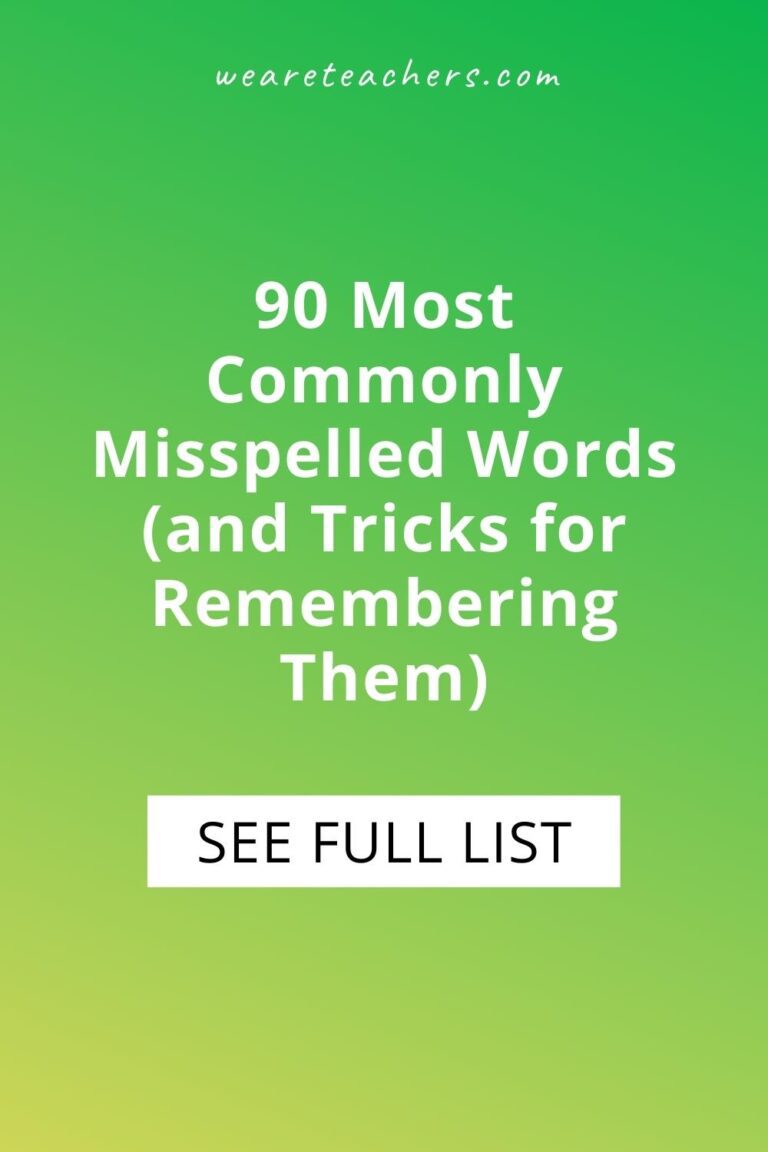 List of Commonly Misspelled Words and Tricks for Remembering Them