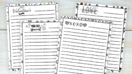 Free Printable Valentine's Day Writing Paper Plus 10 Writing Prompts