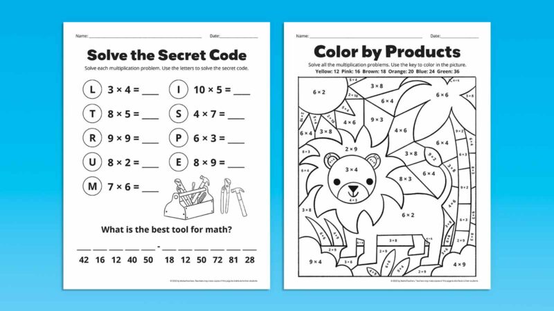 Multiplication Worksheets: Get a Free Bundle of 11 Practice Pages