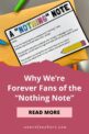 Why We're Forever Fans of the "Nothing Note" - We Are Teachers