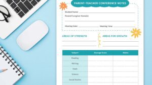Parent-Teacher Conference Form - Free Customizable Bundle