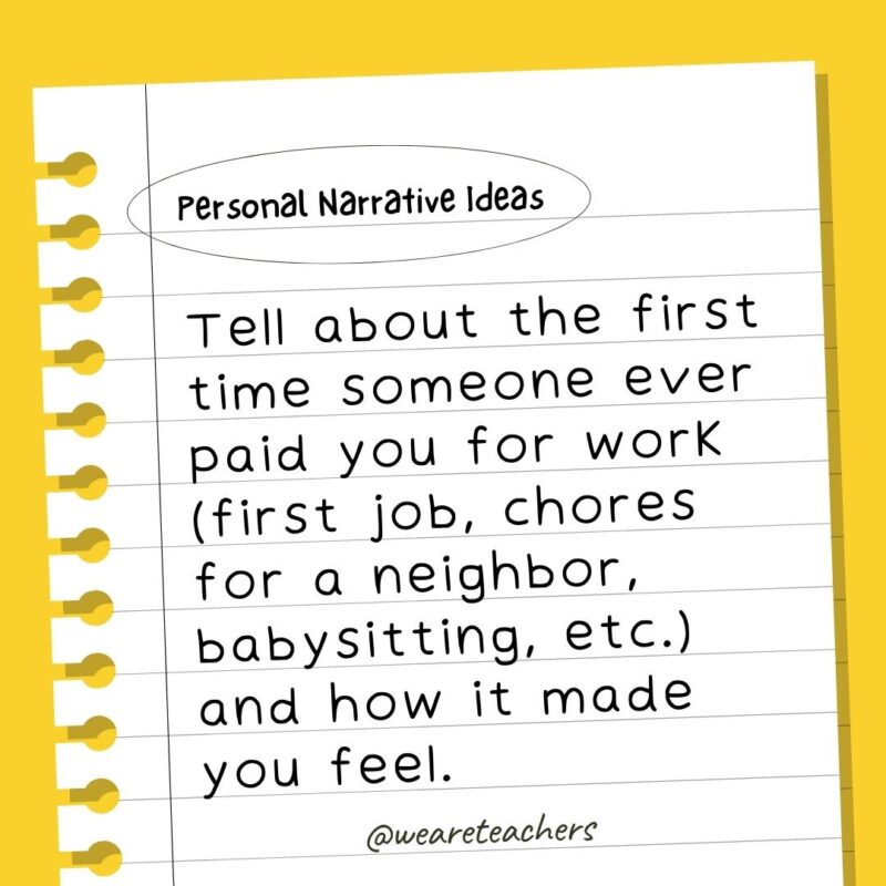 65 Engaging Personal Narrative Ideas For Kids And Teens 65 Engaging Personal Narrative Ideas For Kids And Teens