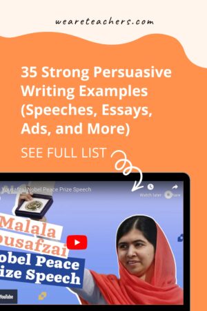 35 Persuasive Writing Examples (Speeches, Essays, and More)