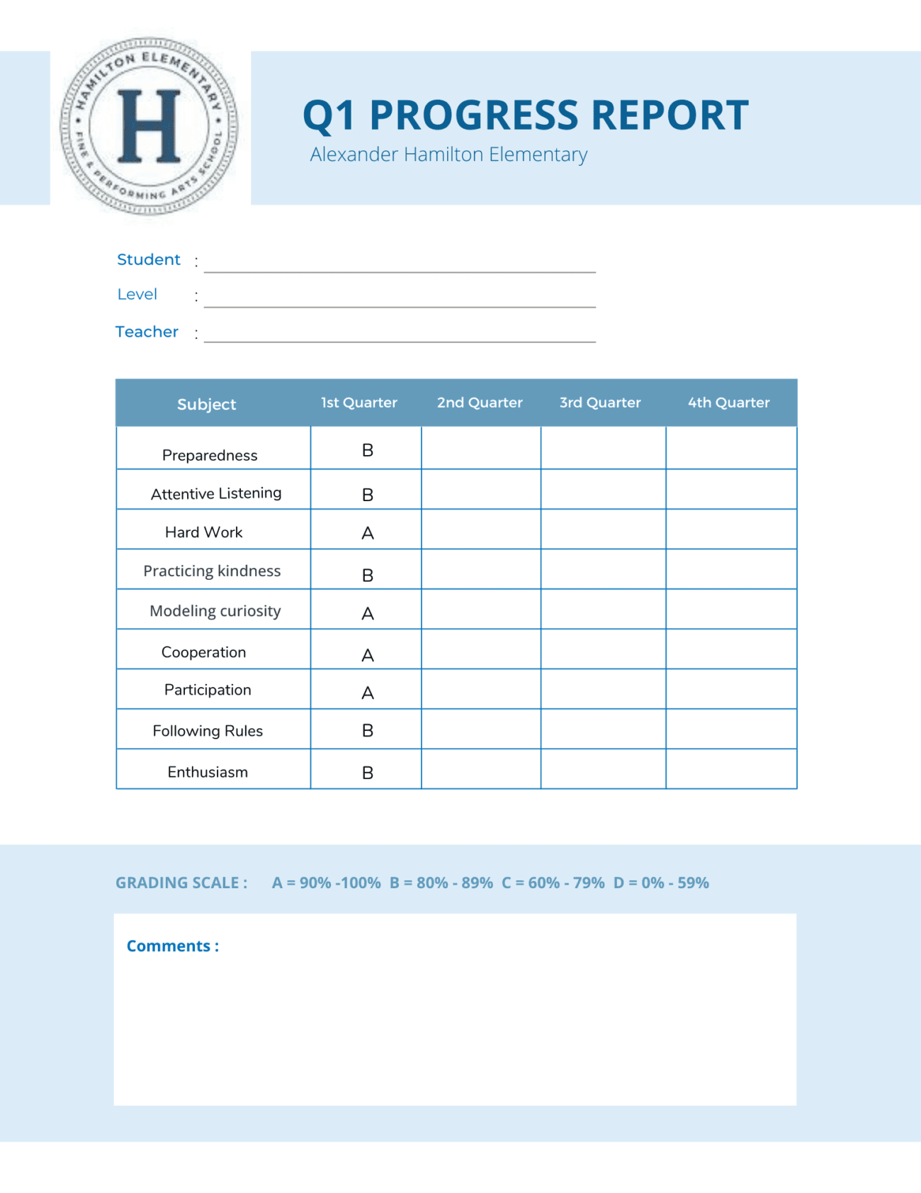 I Created an Alternative Progress Report To Show My Student's Growth