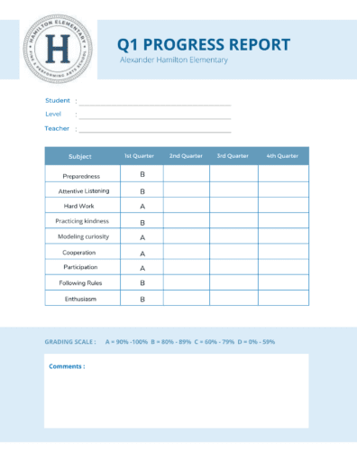 I Created an Alternative Progress Report To Show My Student's Growth