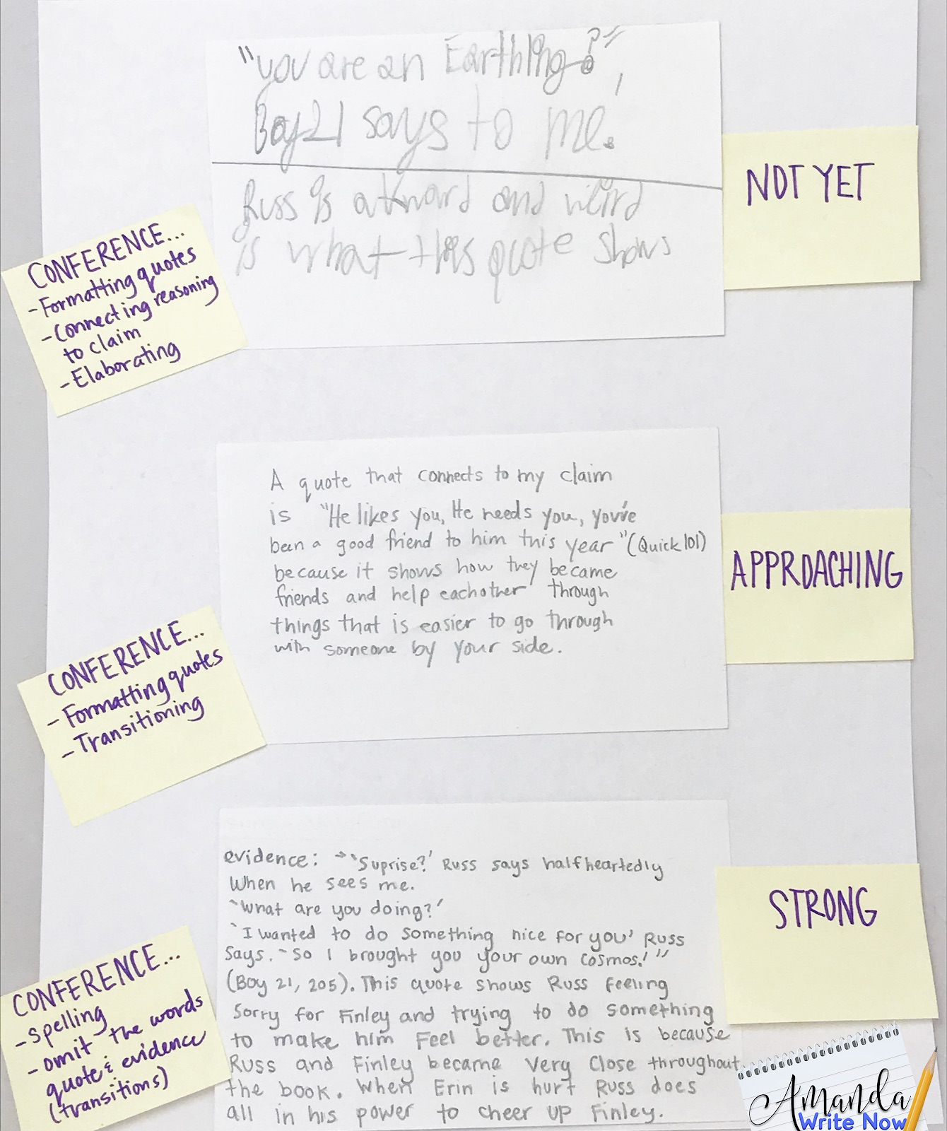 How I Simplify Writing Conferences by Using Note Cards - We Are Teachers