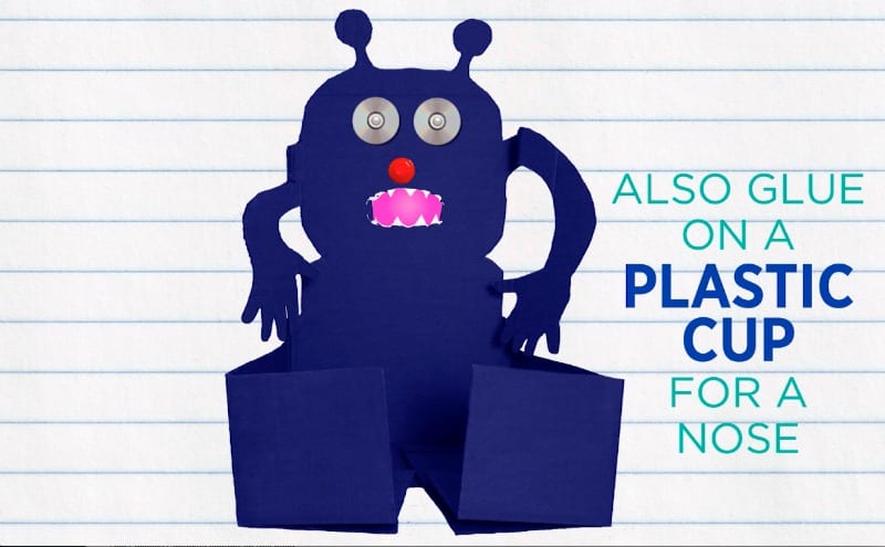 DIY a Cardboard Box into a Recycle Monster - We Are Teachers