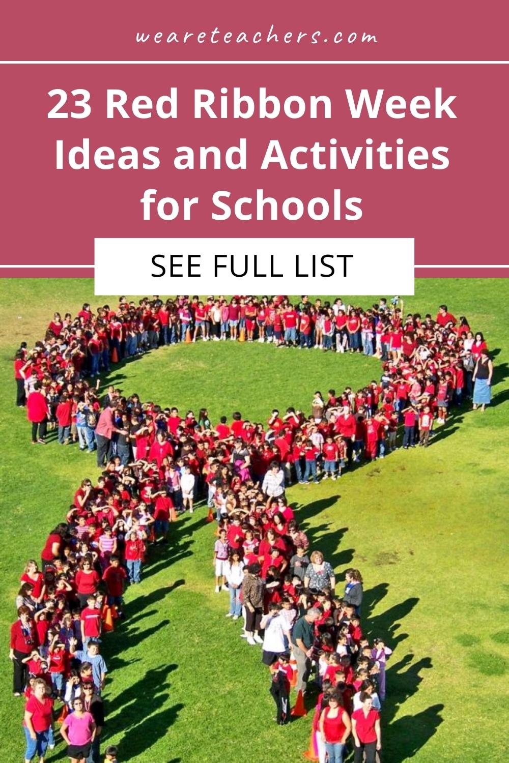 24 Inspiring Red Ribbon Week Ideas and Activities for Schools