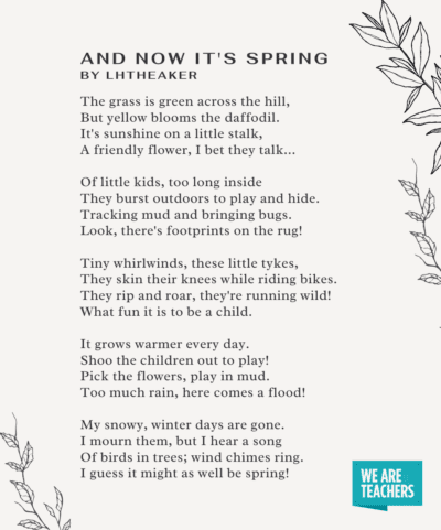 26 Beautiful and Inspiring Spring Poems for the Classroom