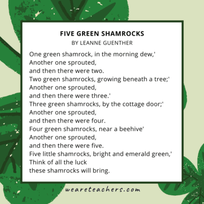 St. Patrick’s Day Poems for Kids of All Ages and Grade Levels