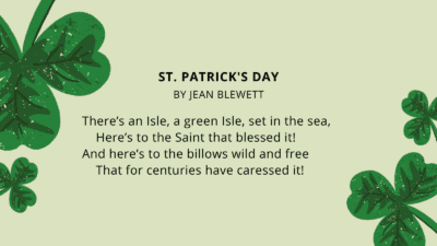 St. Patrick’s Day Poems for Kids of All Ages and Grade Levels