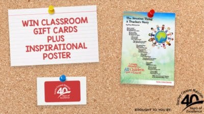 Teacher Giveaway: $2,200 in Gift Cards (Plus 150 Classroom Posters)