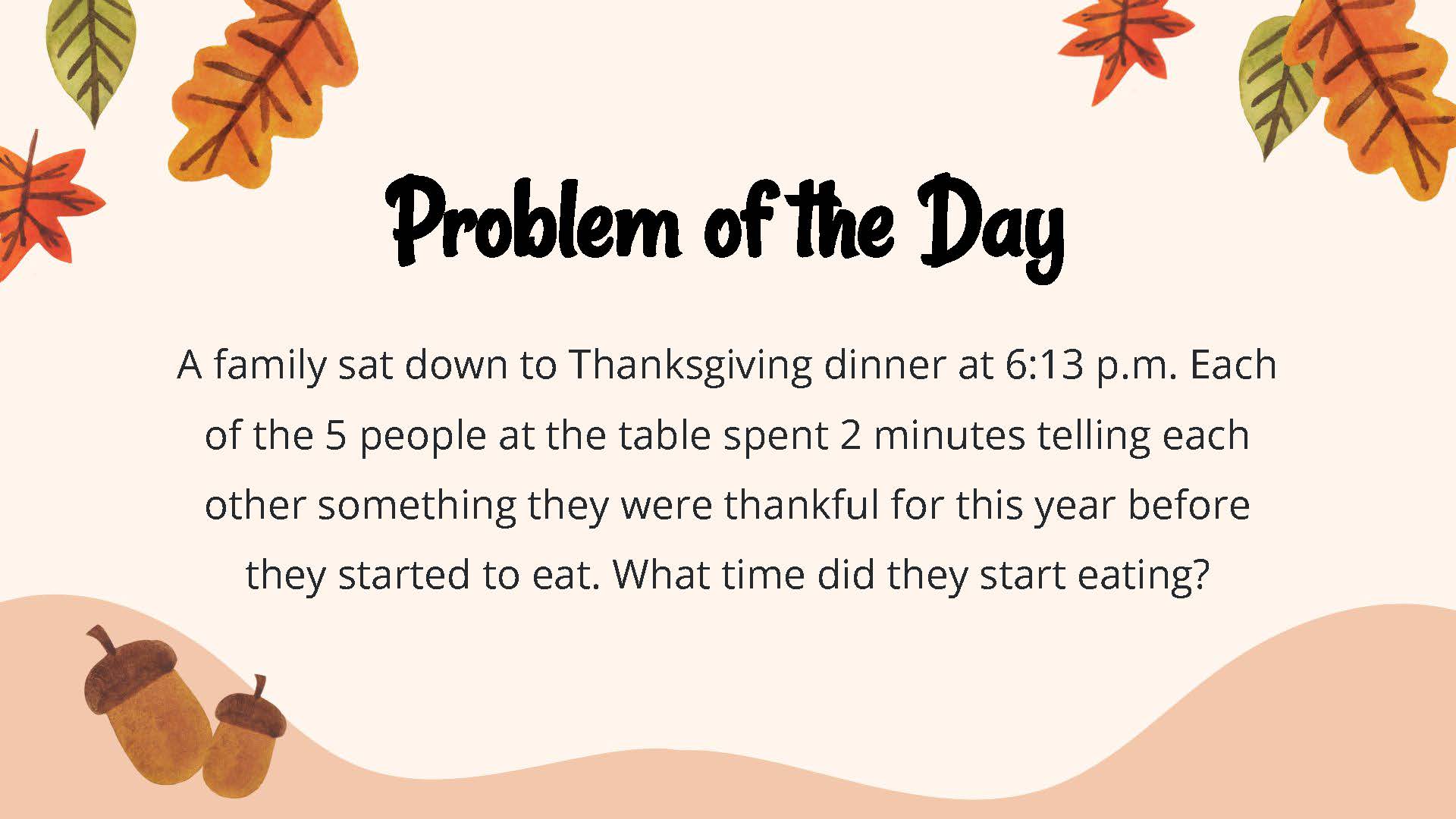 25 Thanksgiving Math Word Problems To Solve This Month
