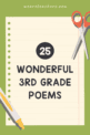 3rd Grade Poems for All Reading Levels That Students Will Love!
