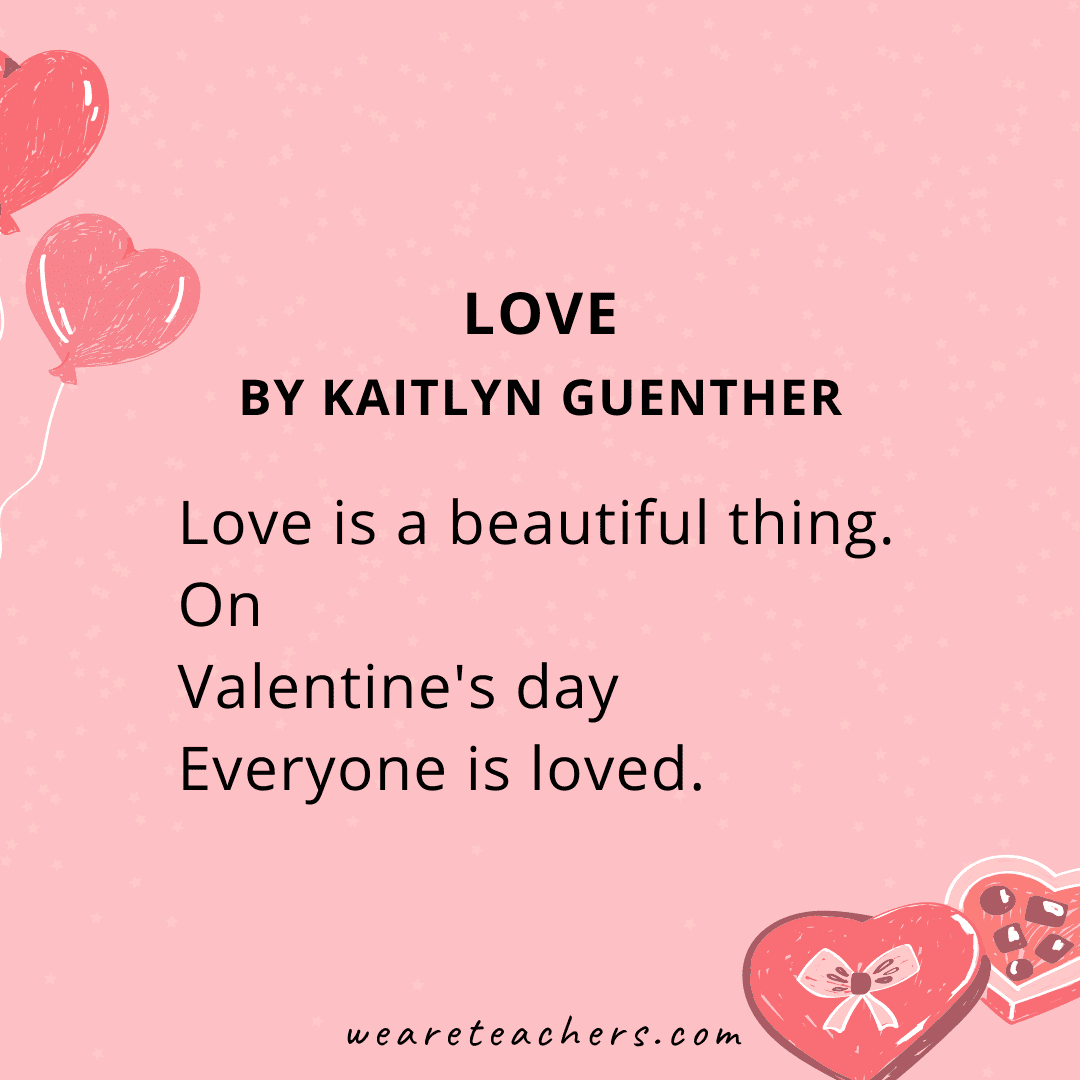 Valentine's Day Poems for Kids of All Ages and Grade Levels