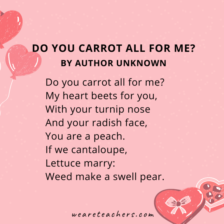 Valentine's Day Poems for Kids of All Ages and Grade Levels