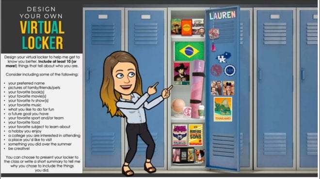 Teachers Are Creating Their Virtual Bitmoji Locker!