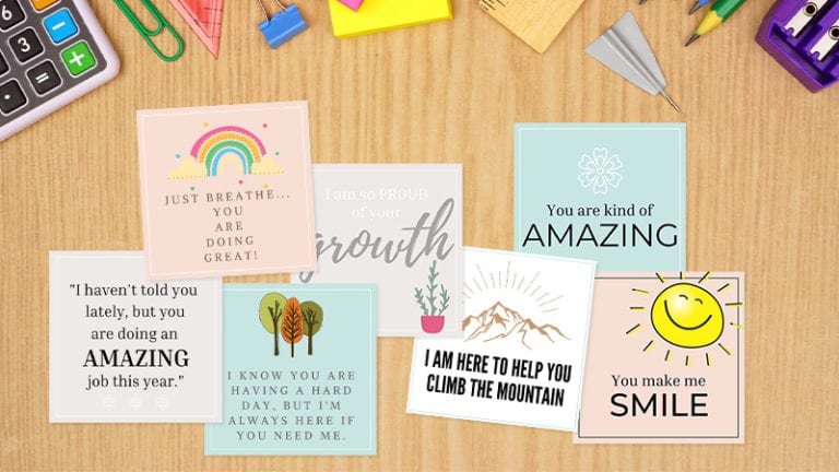 Free Printable: Motivational Cards for Students - We Are Teachers